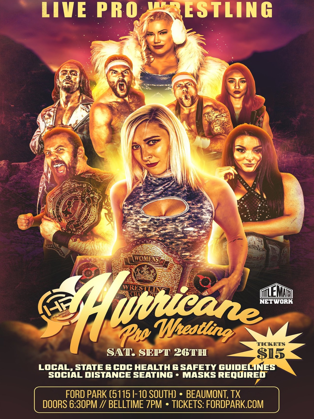 Hurricane Pro Wrestling Events - Title Match Network
