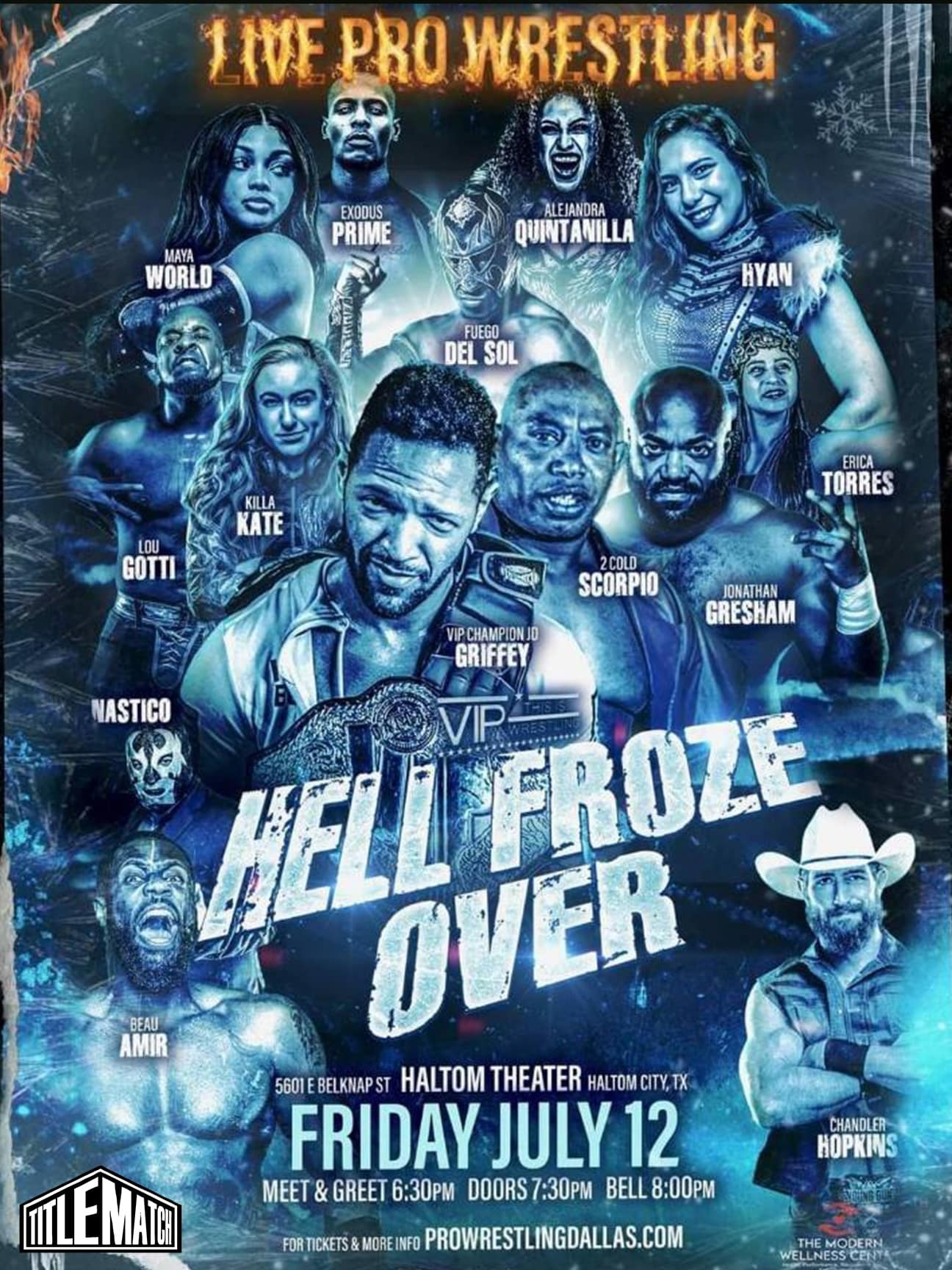 VIP Wrestling - Hell Froze Over - Title Match Network